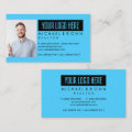 Add Photo and Custom Logo Business Card | Zazzle