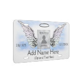 Add Photo and Name | Memorial License Plate | Zazzle