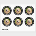 Add Photo and Name Pet Memorial Classic Round Sticker | Zazzle
