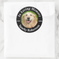 Add Photo and Name Pet Memorial Classic Round Sticker | Zazzle