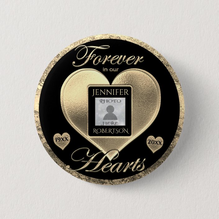 Add Photo Custom Memorial Button | Zazzle.com