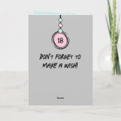 Add photo name pink mint 18th birthday card | Zazzle