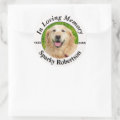 Add Photo Pet Memorial Classic Round Sticker | Zazzle