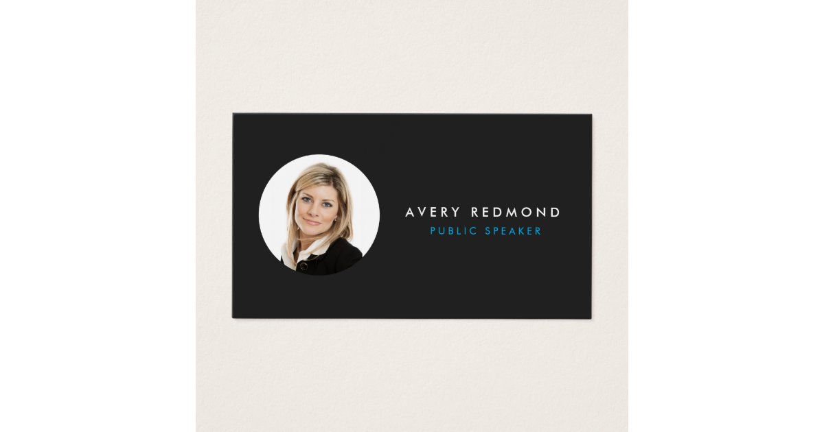Add Photo Template Insert For Professionals Black | Zazzle.com