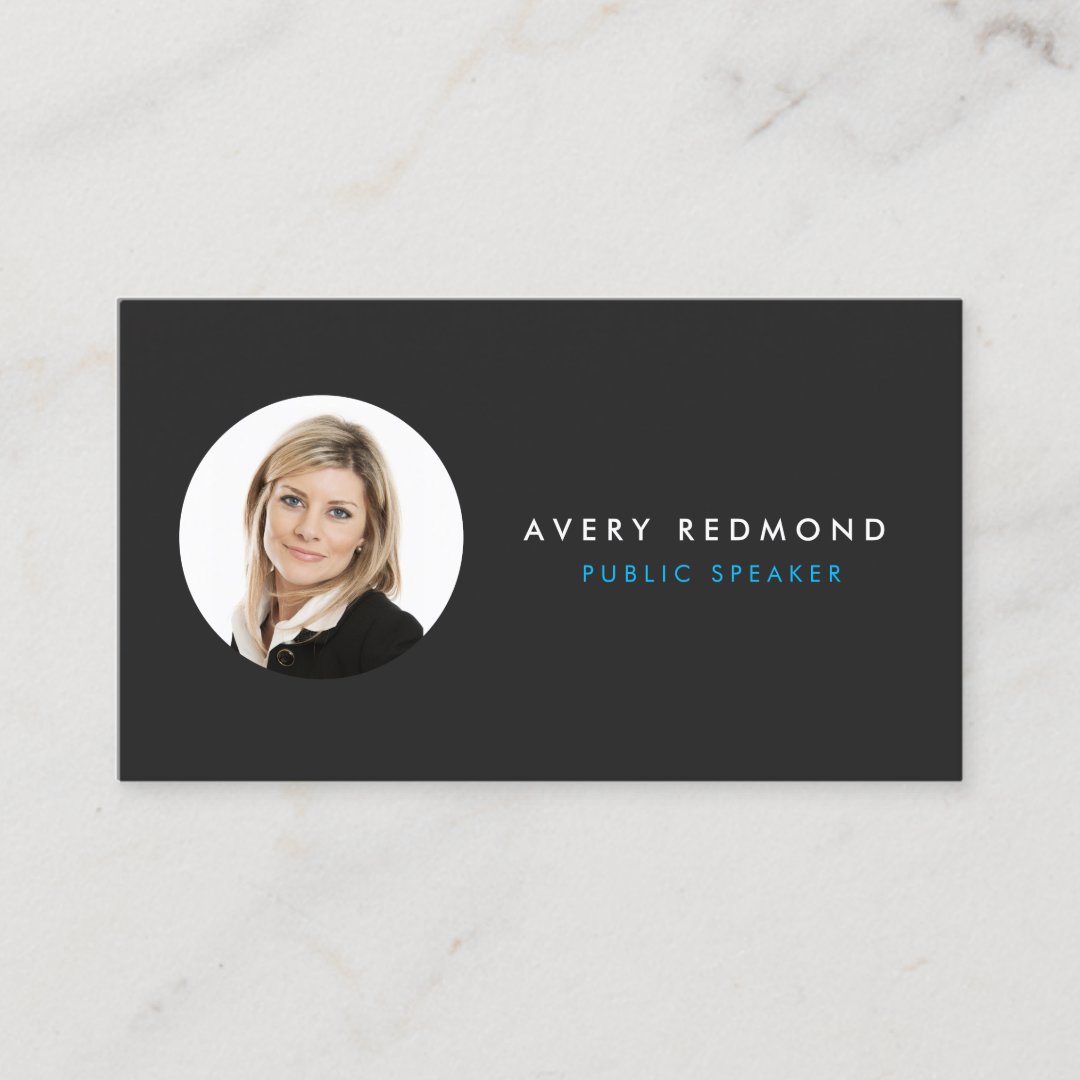 Add Photo Template Insert For Professionals Black | Zazzle