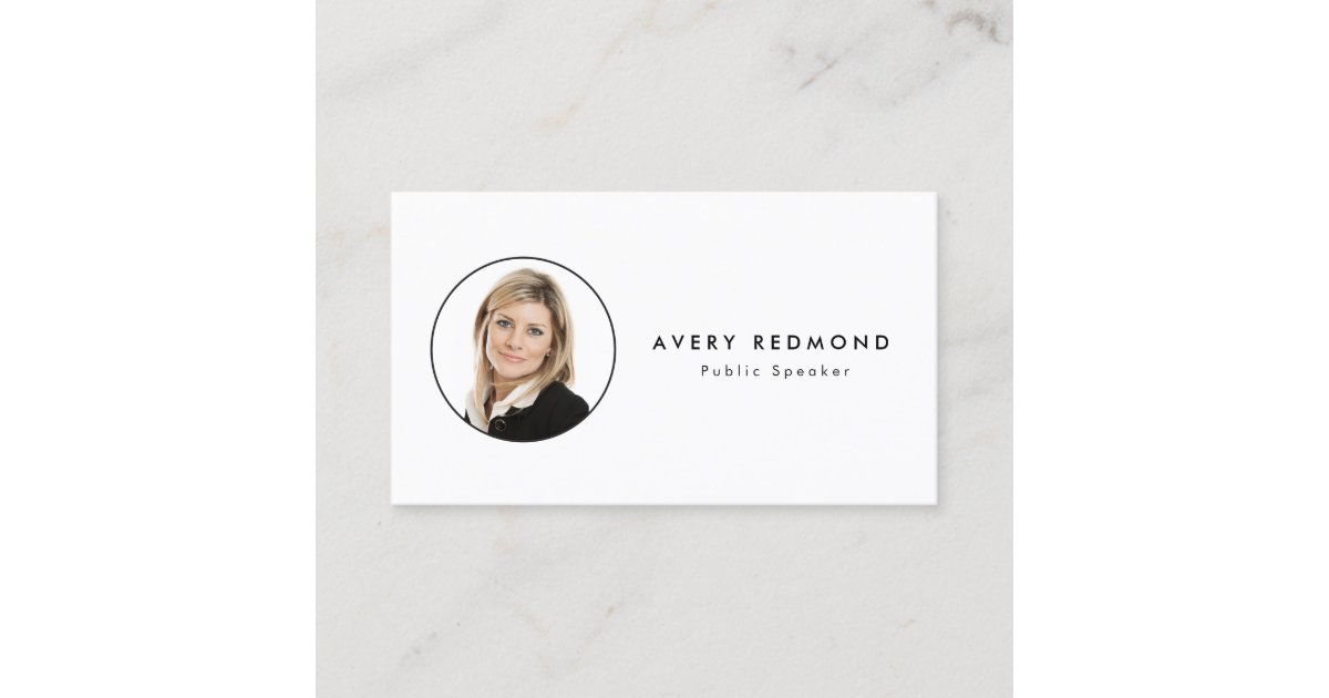 Add Photo Template Insert For Professionals White | Zazzle