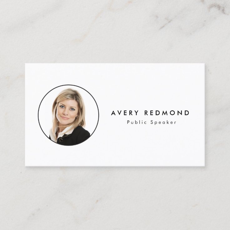 Add Photo Template Insert For Professionals White | Zazzle