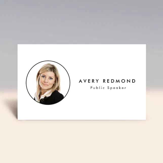 Add Photo Template Insert For Professionals White | Zazzle