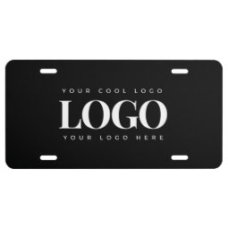 Add Rectangle Business Company Logo Professional License Plate | Zazzle