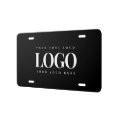 Add Rectangle Business Company Logo Professional License Plate | Zazzle
