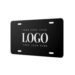 Add Rectangle Business Company Logo Professional License Plate | Zazzle