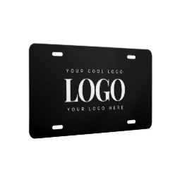 Add Rectangle Business Company Logo Professional License Plate | Zazzle