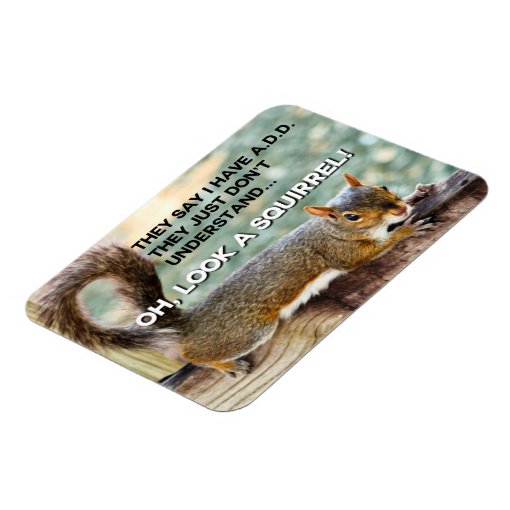 ADD Squirrel Photo Magnet | Zazzle