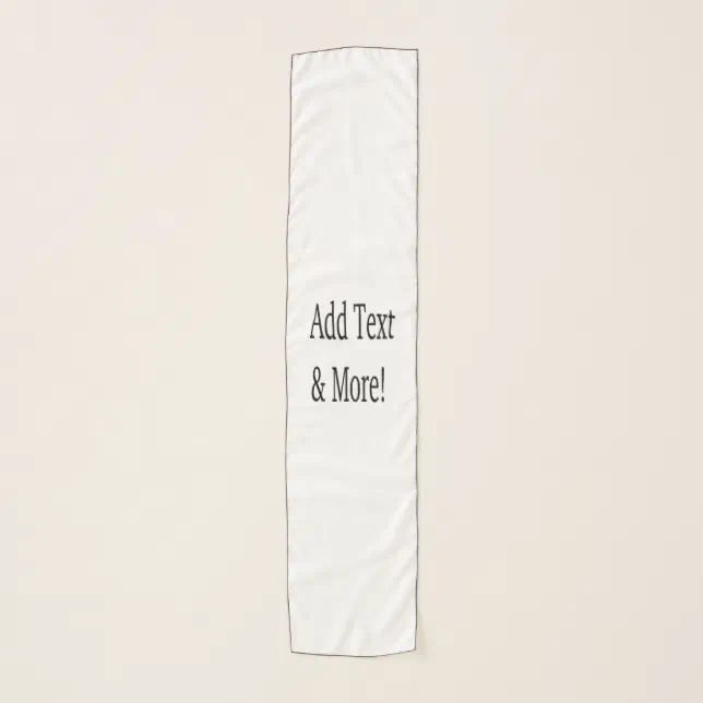 Add Text & More! Customize Your Own Personalized Scarf | Zazzle