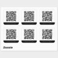 Add Website QR Code Custom Contrast Colors Square Sticker | Zazzle