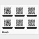 Add Website QR Code Custom Contrast Colors Square Sticker | Zazzle