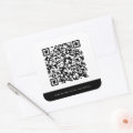Add Website QR Code Custom Contrast Colors Square Sticker | Zazzle