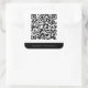 Add Website QR Code Custom Contrast Colors Square Sticker | Zazzle