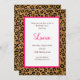 Add Your Age Leopard Birthday Invitation | Zazzle