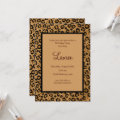 Add Your Age Leopard Birthday Invitation | Zazzle