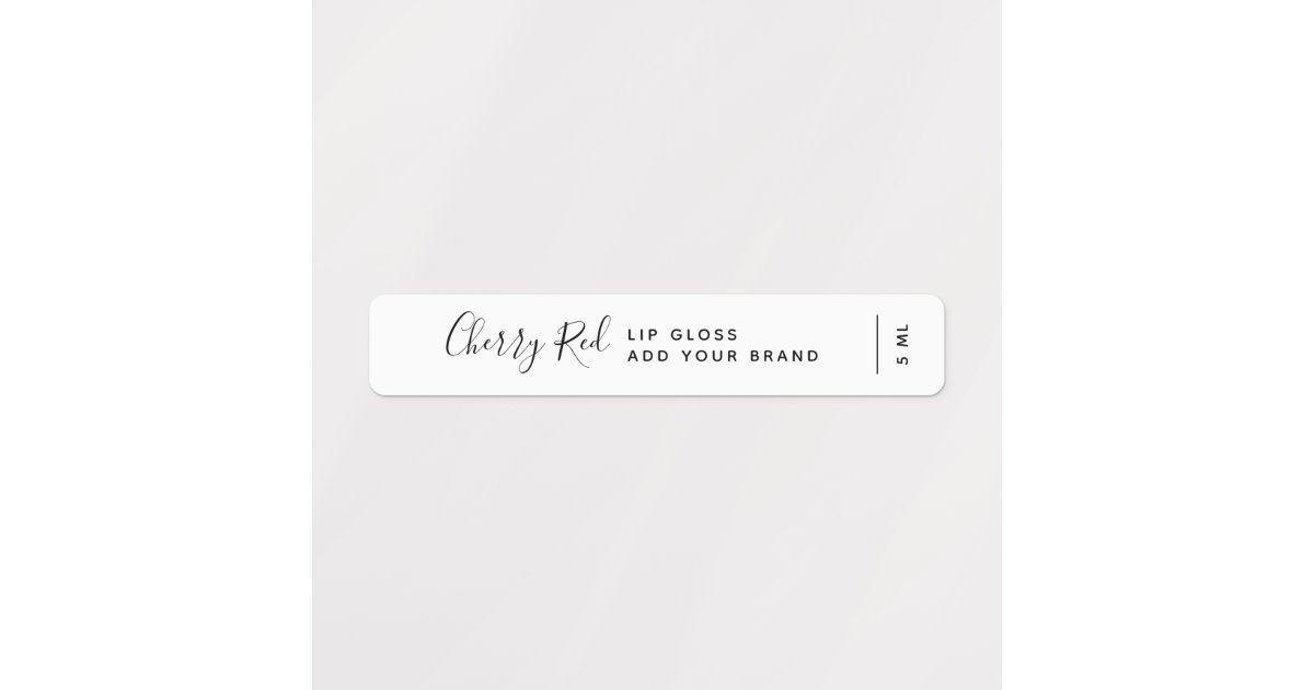 Add Your Brand Calligraphy Script Product Labels | Zazzle