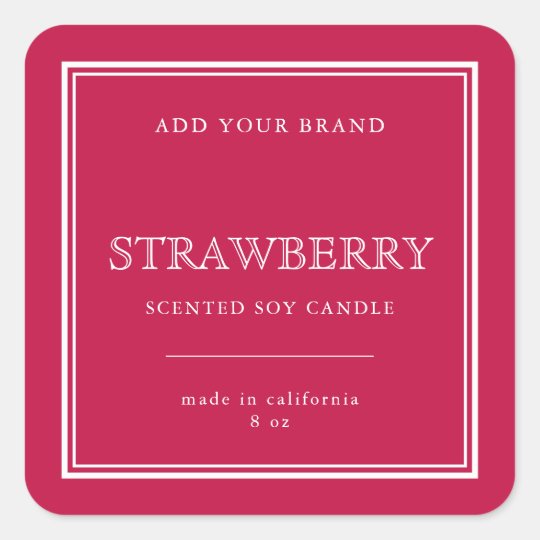 Add Your Brand Classic Custom Colors Product Label | Zazzle.com