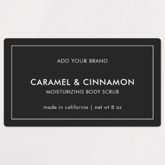 Add Your Brand Custom Color Modern Product Label | Zazzle