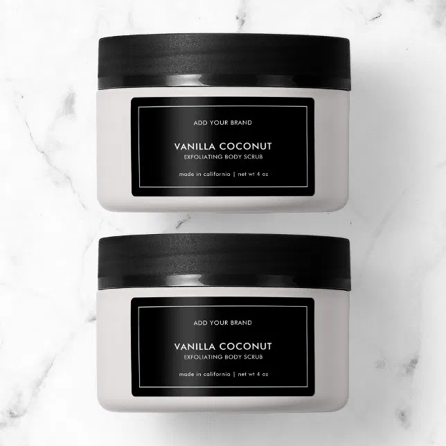 Add Your Brand Custom Color Modern Product Label | Zazzle