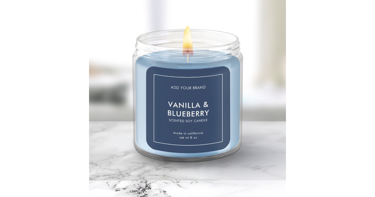 Add Your Brand Custom Color Modern Product Label | Zazzle