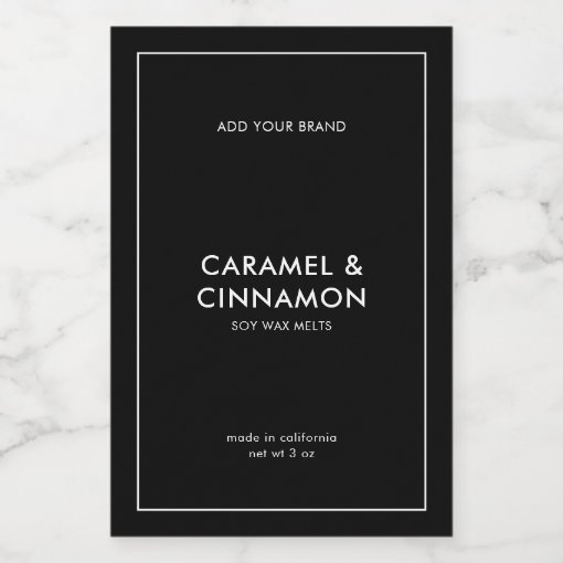 Add Your Brand Custom Color Modern Product Label | Zazzle
