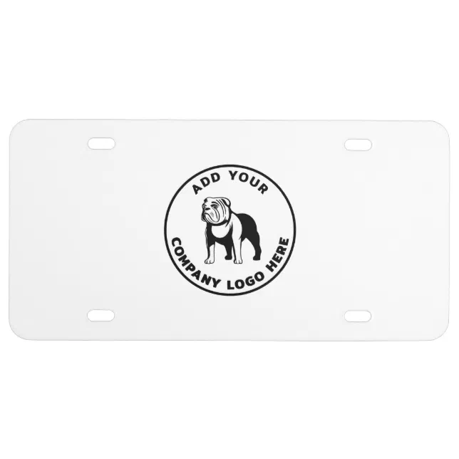 Add Your Brand Logo Company Reopening License Plate | Zazzle