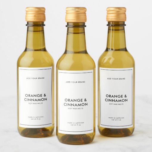 Add Your Brand Minimalist Modern Product Label | Zazzle