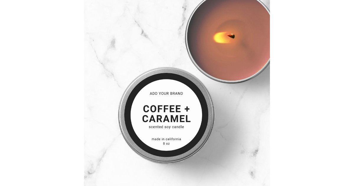 Add Your Brand Modern Minimalist Product Label | Zazzle