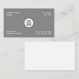Add Your Business Logo Business Card | Zazzle