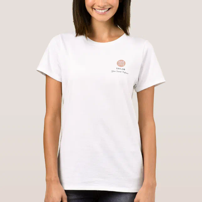 Add Your Business Logo Company Employee Matching T-Shirt | Zazzle