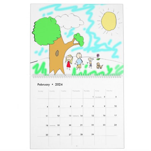 Add your Children's Artwork to this Calendar | Zazzle