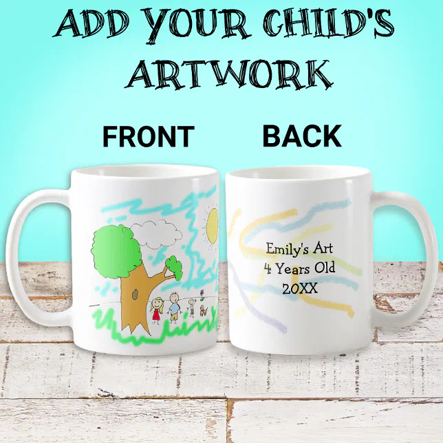Add your Child's Artwork to this Coffee Mug | Zazzle