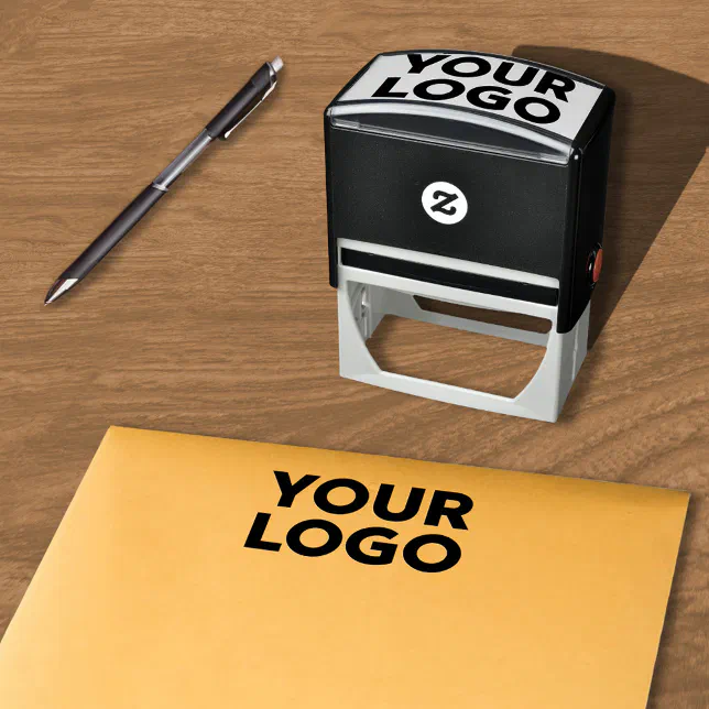 Add Your Company Business Logo Self-inking Stamp | Zazzle