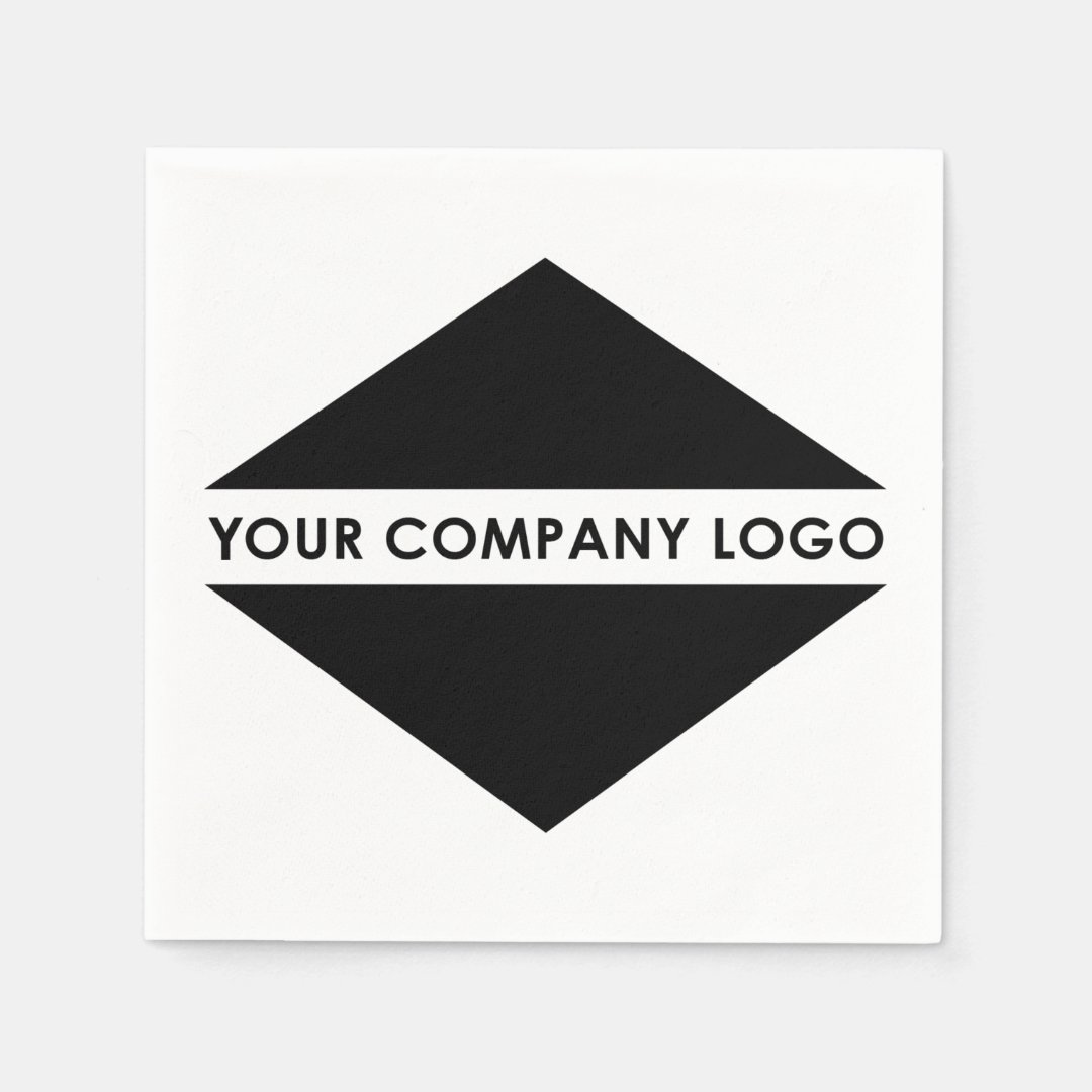Add Your Design | Company Logo Napkins | Zazzle