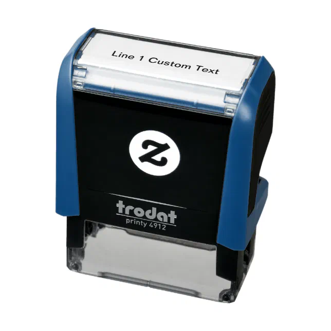 Add your favorite Text, Business 1 Line Self-inking Stamp | Zazzle