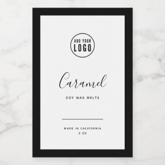 Add Your Logo and Editable Color Product Label | Zazzle