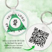 Add Your Logo and QR Code Keychain | Zazzle