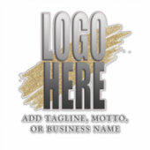 Add your Logo and Text Professional Business Sticker | Zazzle