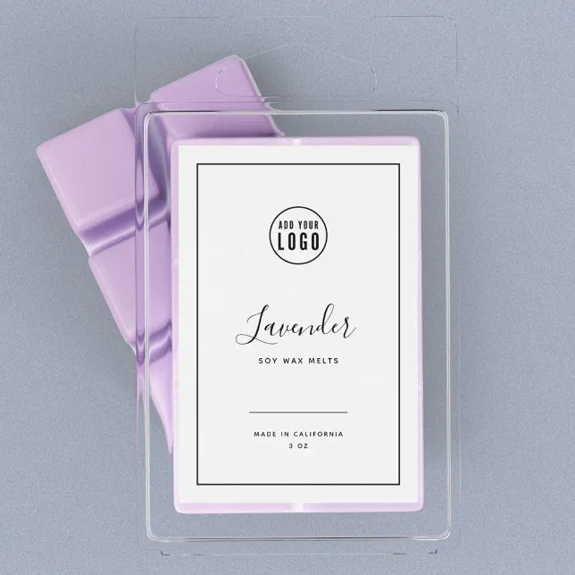 Add Your Logo Black Border Product Label | Zazzle