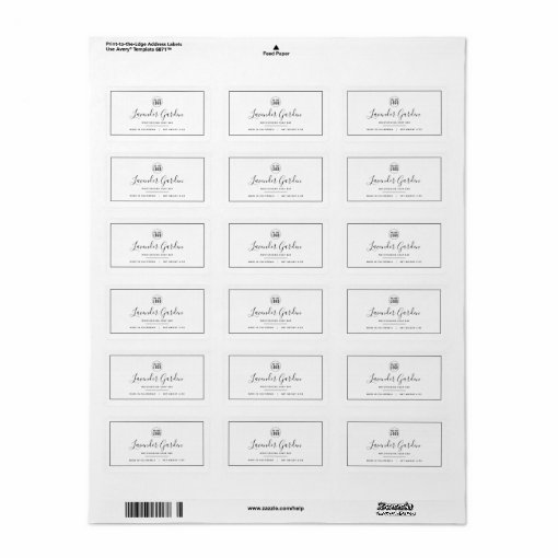 Add Your Logo Black Border Product Labels | Zazzle