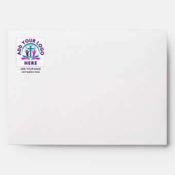 ADD YOUR LOGO Business Church Envelope | Zazzle