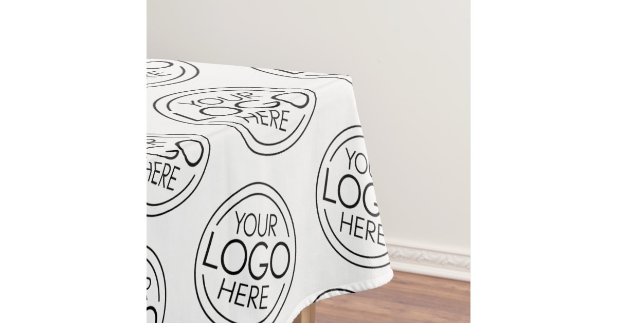 Add Your Logo Business Corporate Modern Trade Show Tablecloth | Zazzle