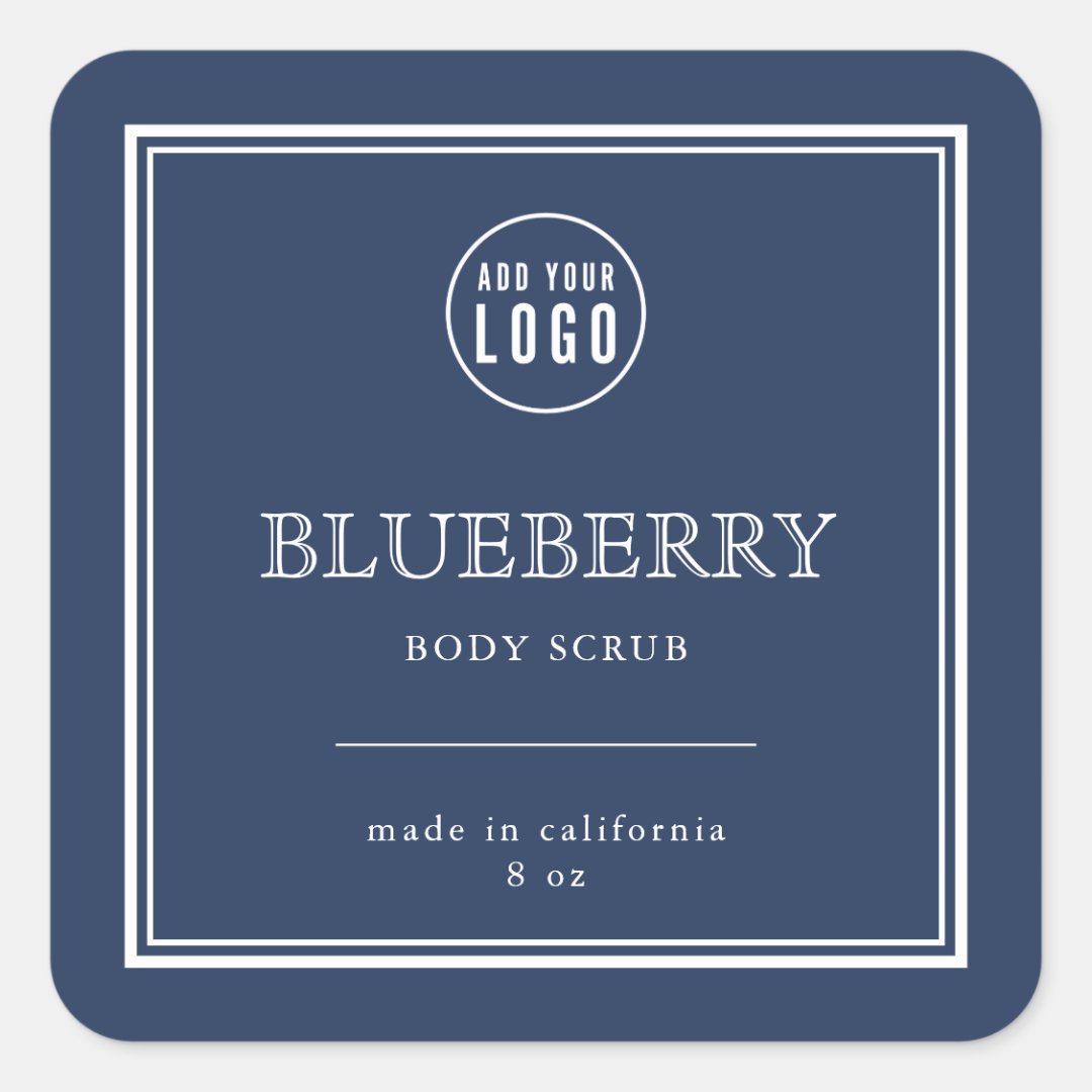 Add Your Logo Classic Custom Colors Product Label | Zazzle