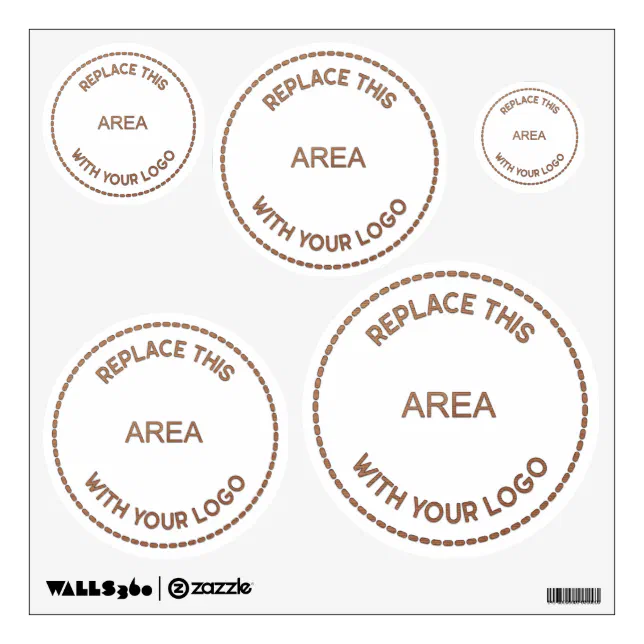 Add Your Logo Company Events Wall Decal | Zazzle