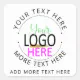 Add Your Logo Create Your Own Small Business Square Sticker | Zazzle